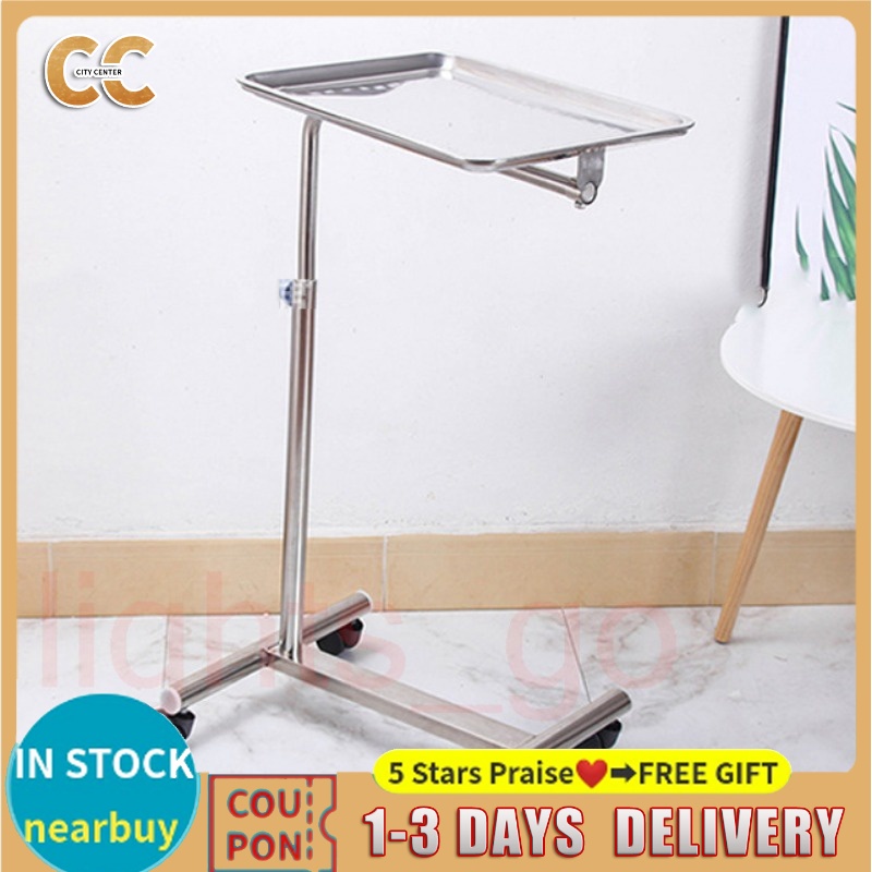 LOCAL SHIP】Stainless Mayo Instrument Table (4 wheels) | Shopee Malaysia