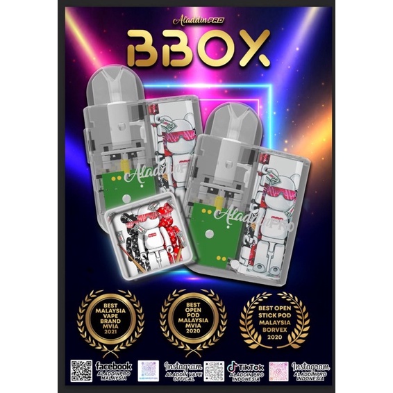[PANTAS]24-JULY*ORIGINAL*ALADDIN PRO KIT ALADDIN POD BBOX CATRIDGE BBOX ...