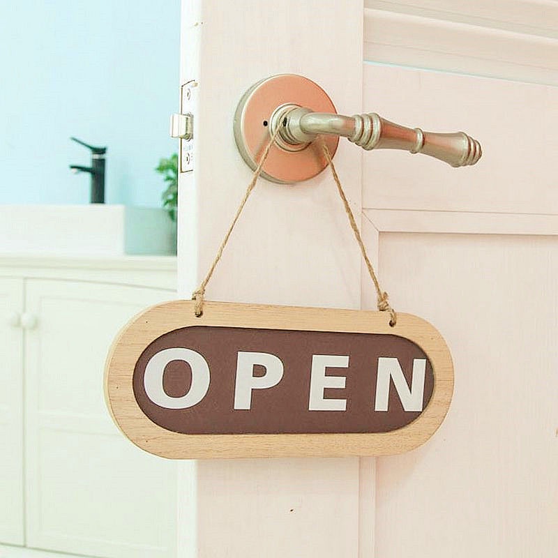 Sign Open Close Gold Indoor Sign Papan Tanda LCM 营业牌 门牌挂牌 欢迎光临牌A83 ...