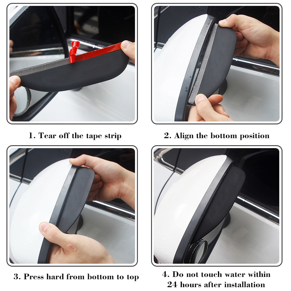 2pcs Car Rearview Mirror Protector Rain Deflecto For Toyota Vios Raize ...