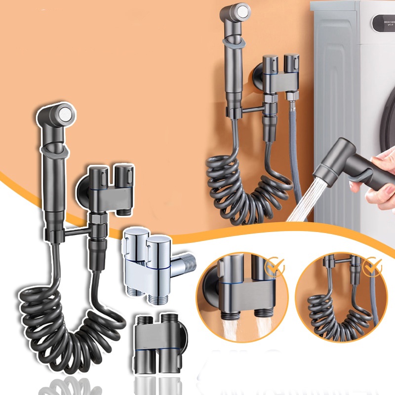 POSSBAY 4pack, Wall Mounted Toilet Bidet Sprayer Set With Hose ...