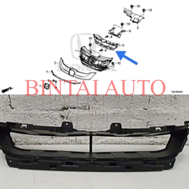 *T9A CITY GM6 2014-2019 FRONT GRILLE AIR SCREEN GARNISH COVER | Shopee ...