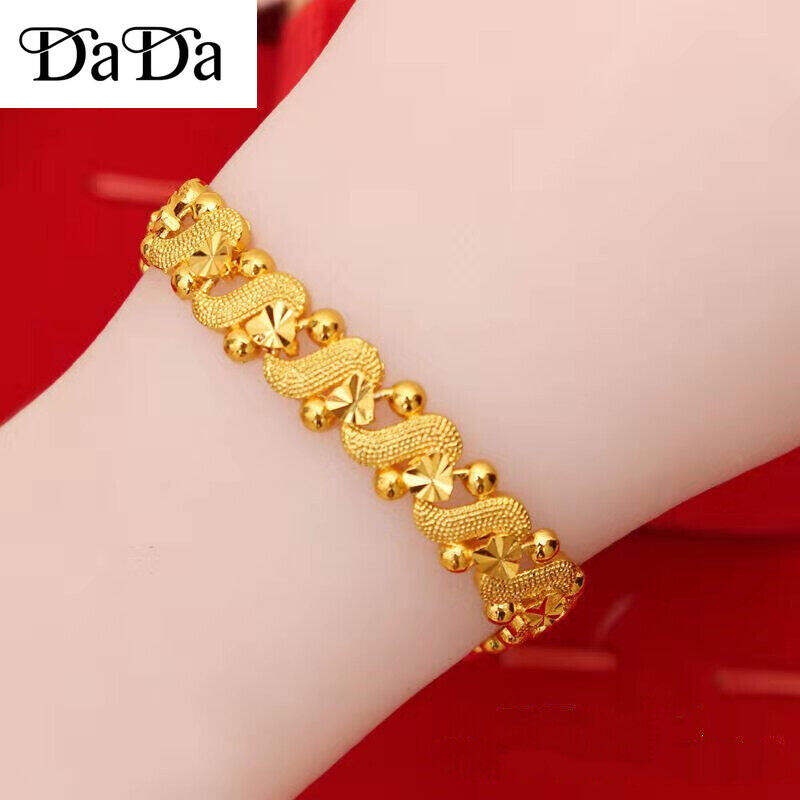 cincin emas 916 original malaysia Gold Bracelet for Women Men Birthday ...