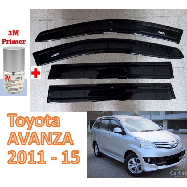TOYOTA AVANZA 2nd Generation 2011-2015 Door Visor Air Press Window ...
