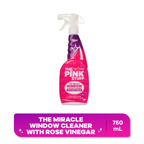 The Pink Stuff The Miracle Window Cleaner with Rose Vinegar (750ml ...