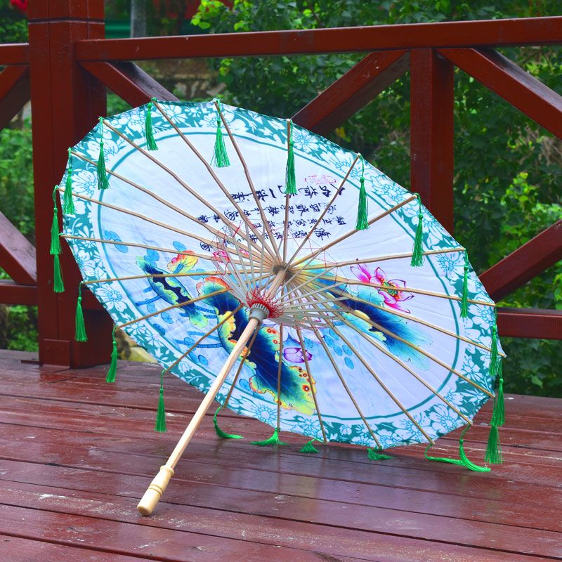 Ancient Style Tassel Umbrella Hanfu Costume Dance Chinese Cheongsam ...