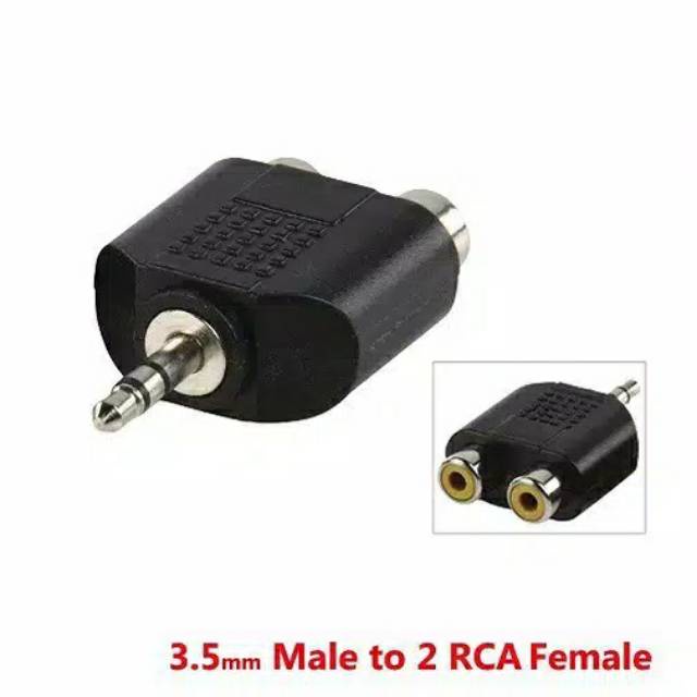 Conector 3.5mm Mini stereo Plug 2RCA Connection Mini stereo to 2x RCA ...
