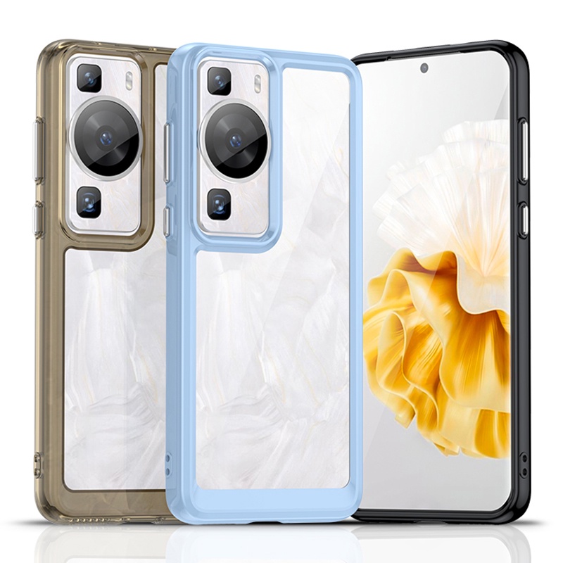 For Huawei P60 / P60 Pro Luxury Silicone Clear Bumper TPU Shockproof ...