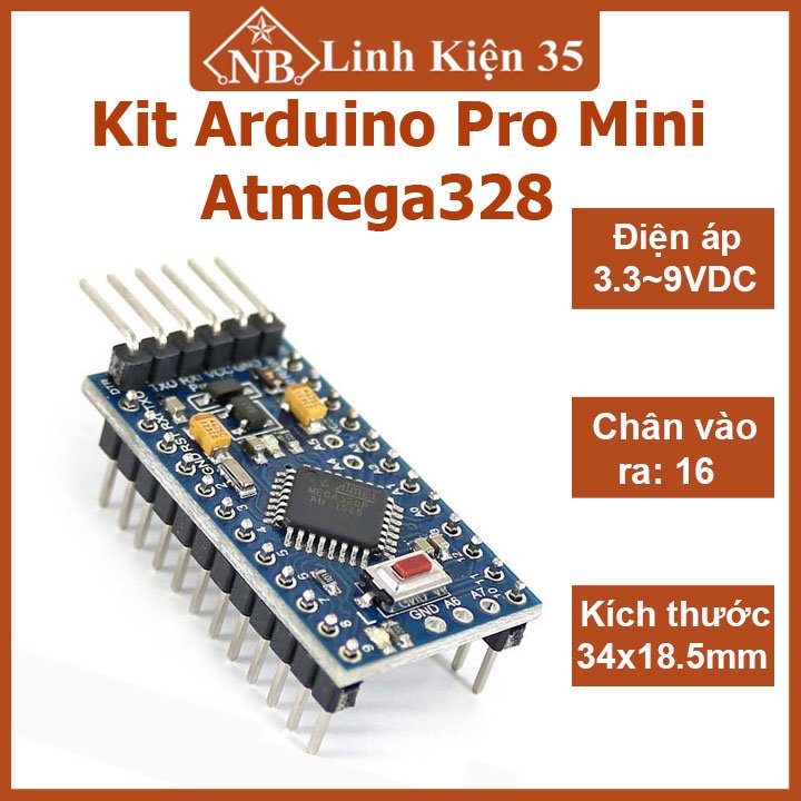 Arduino Pro Mini Atmega328 3V3 16M Kit | Shopee Malaysia