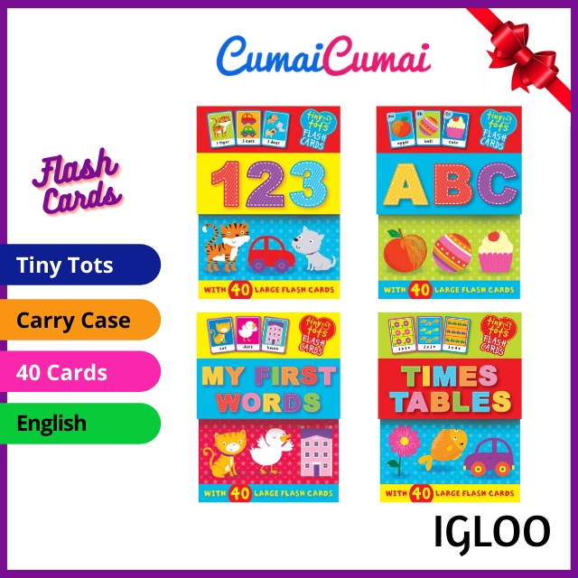 Igloo Books First Learning Tiny Tots Flash Cards | Shopee Malaysia