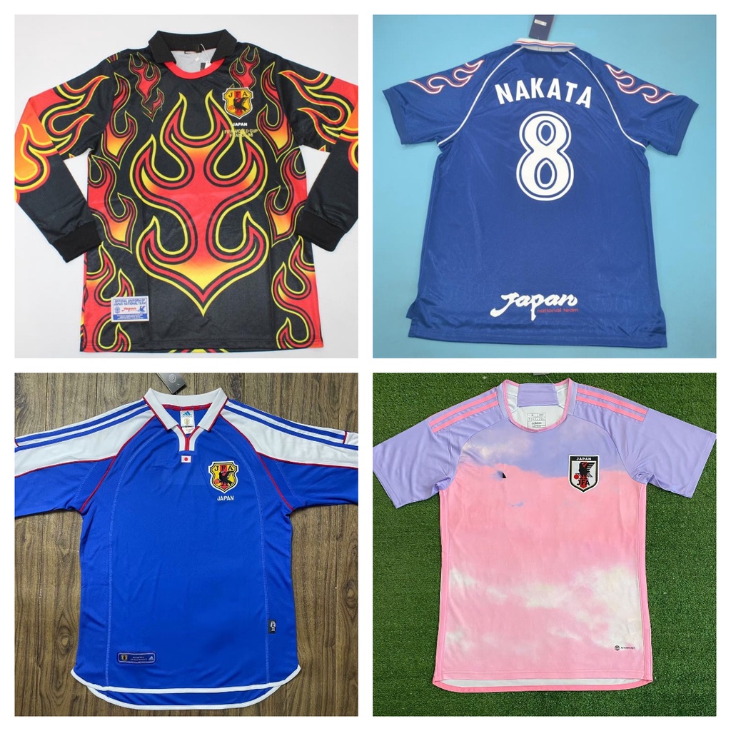 1998 2000 Japan Retro Football Jersey NAKATA Men Fans Football Jersey ...