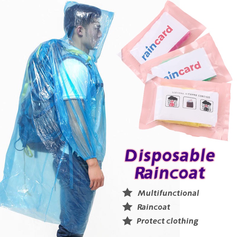 Disposable Raincoat Portable Adult Card Raincoat Vacuum Compression ...