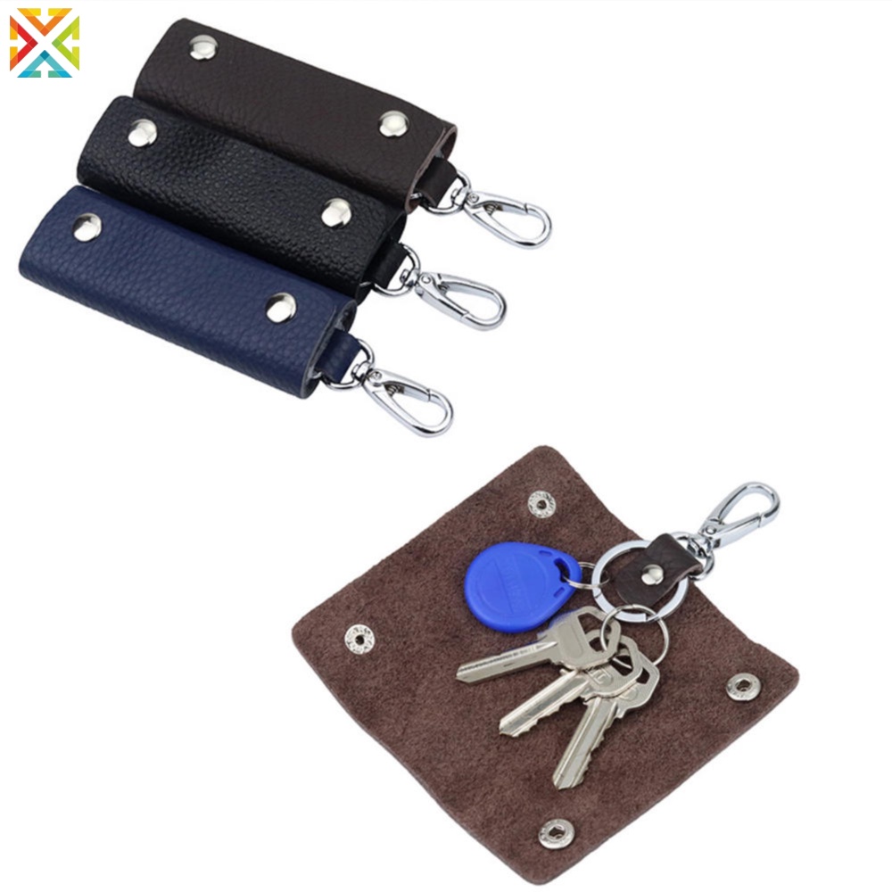 1PC Car Key Pouch Bag Case Wallet Holder Chain Key Wallet Ring ...