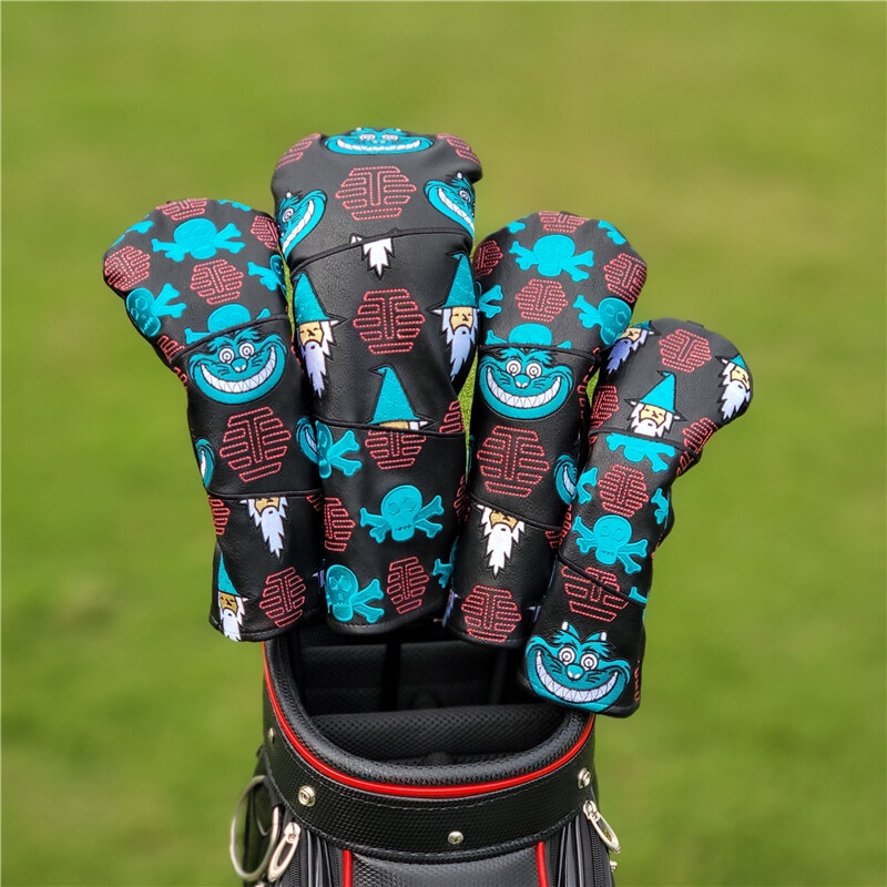 Bettinardi SKULL Golf Woods Headcovers Covers For Driver Fairway Hybrid ...