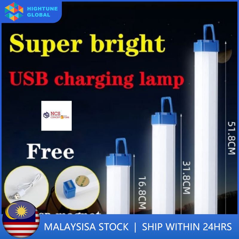 Super Bright 100W / 80W / 60W USB Emergency Tube LED Lithium Battery ...