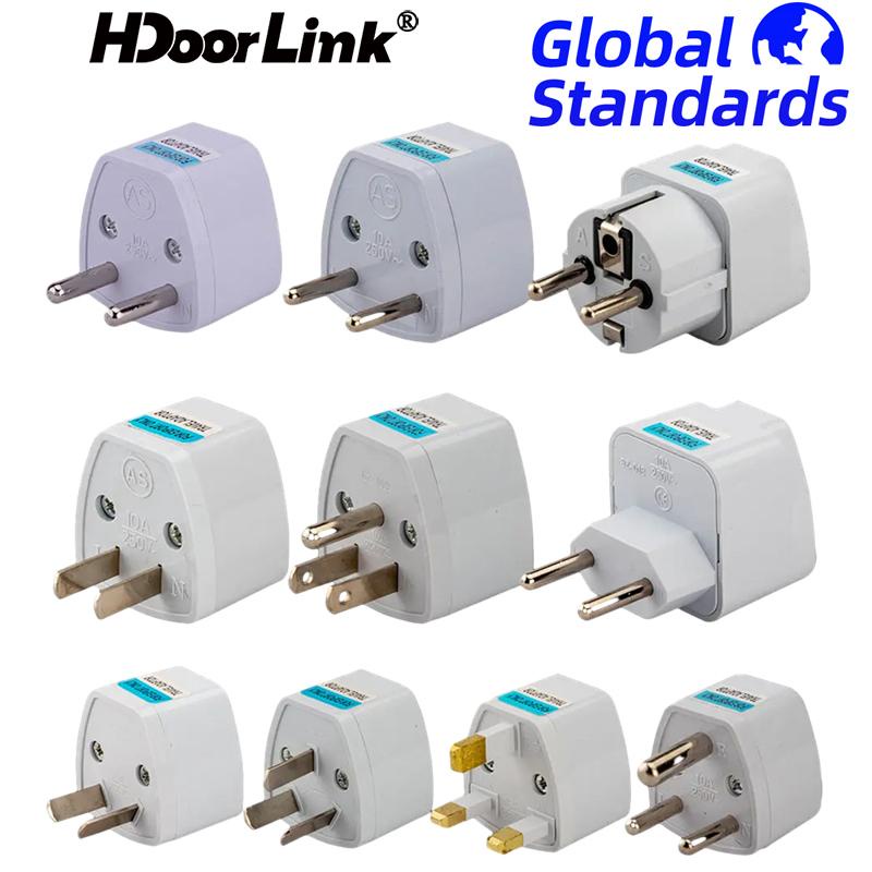 HdoorLink Universal Multi Travel Adapter Conversion Usage EU/US/UK/AU ...