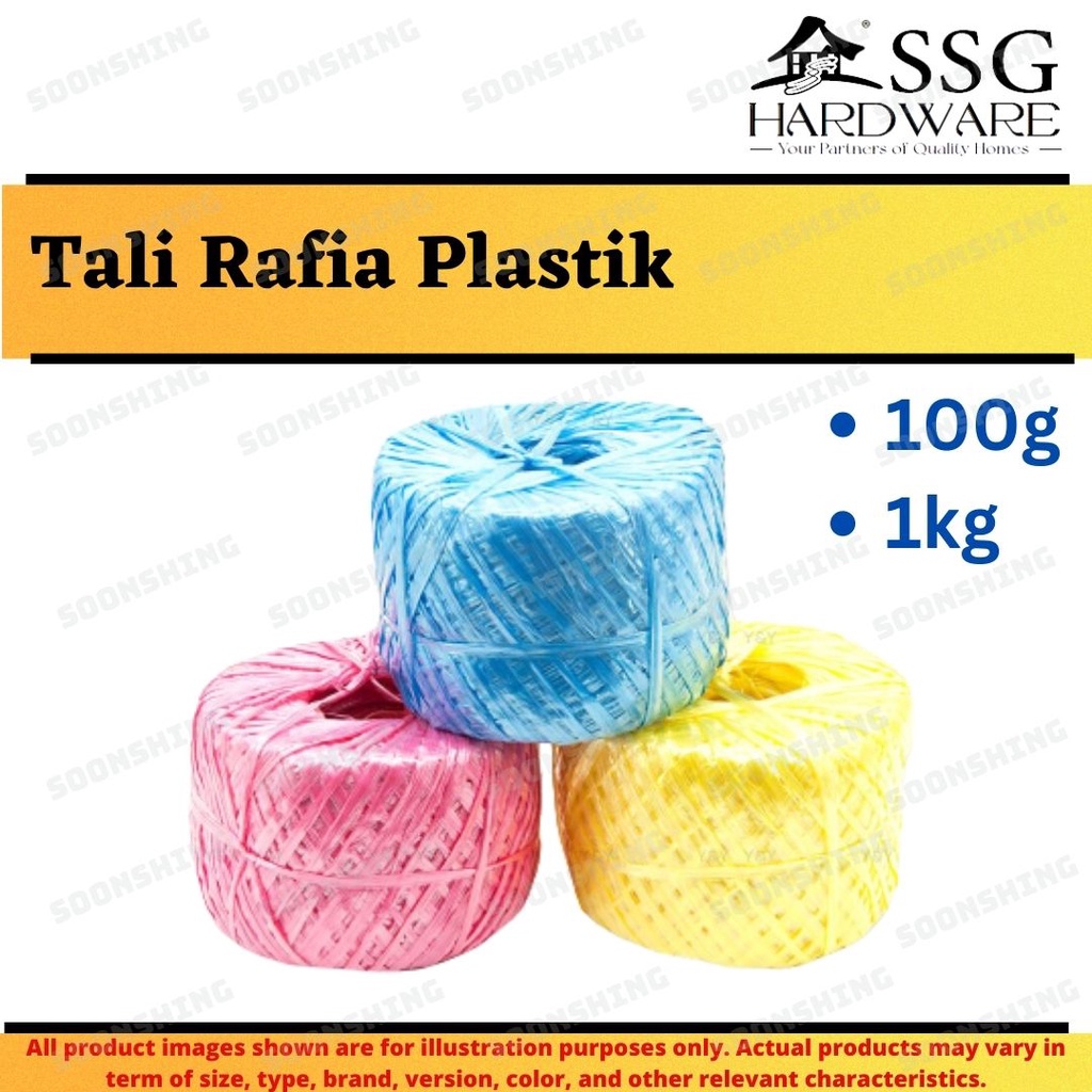 Raffia String Plastic String Rope Tali Rafia Plastik Tali Plastik Tanpa ...