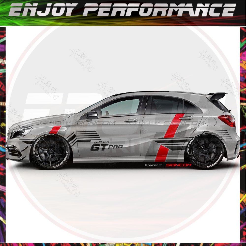 Car Stickers For BMW X2 X3 X4 X6 Mercedes CLA GLE Audi Q5L Q3 Q2 Q7 RSQ8 Decal Vehicle Side ...