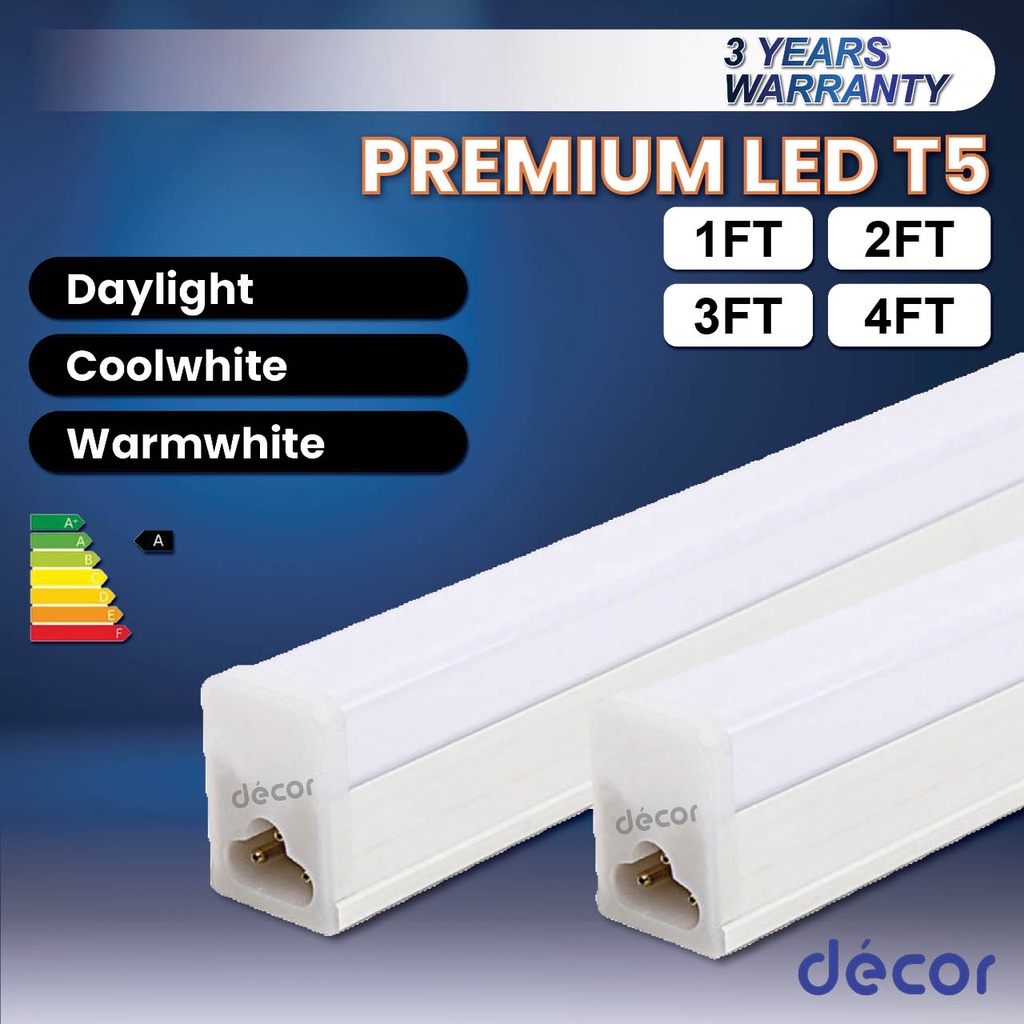 PREMIUM LED T5 Tube Light LED T5 Tube Drop Curve Ceiling Light T5 Light Lampu Plaster Siling ...