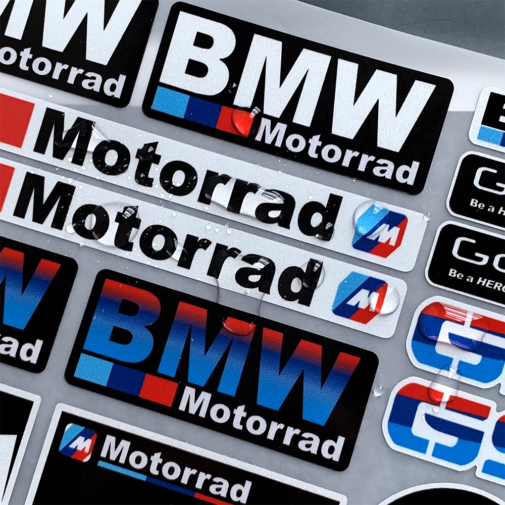BMW Motorrad Motorsport Reflective Emblem Badge Sticker Decals for BMW ...
