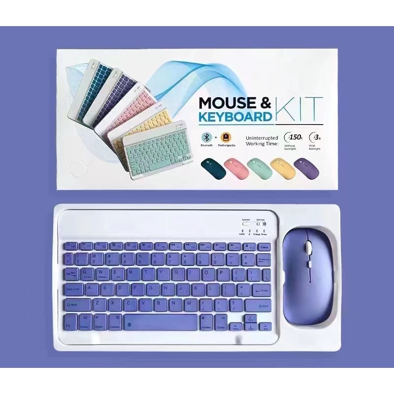 Portuguese Keyboard Wireless Bluetooth Keyboard and Mouse Kit 2.4Ghz ...