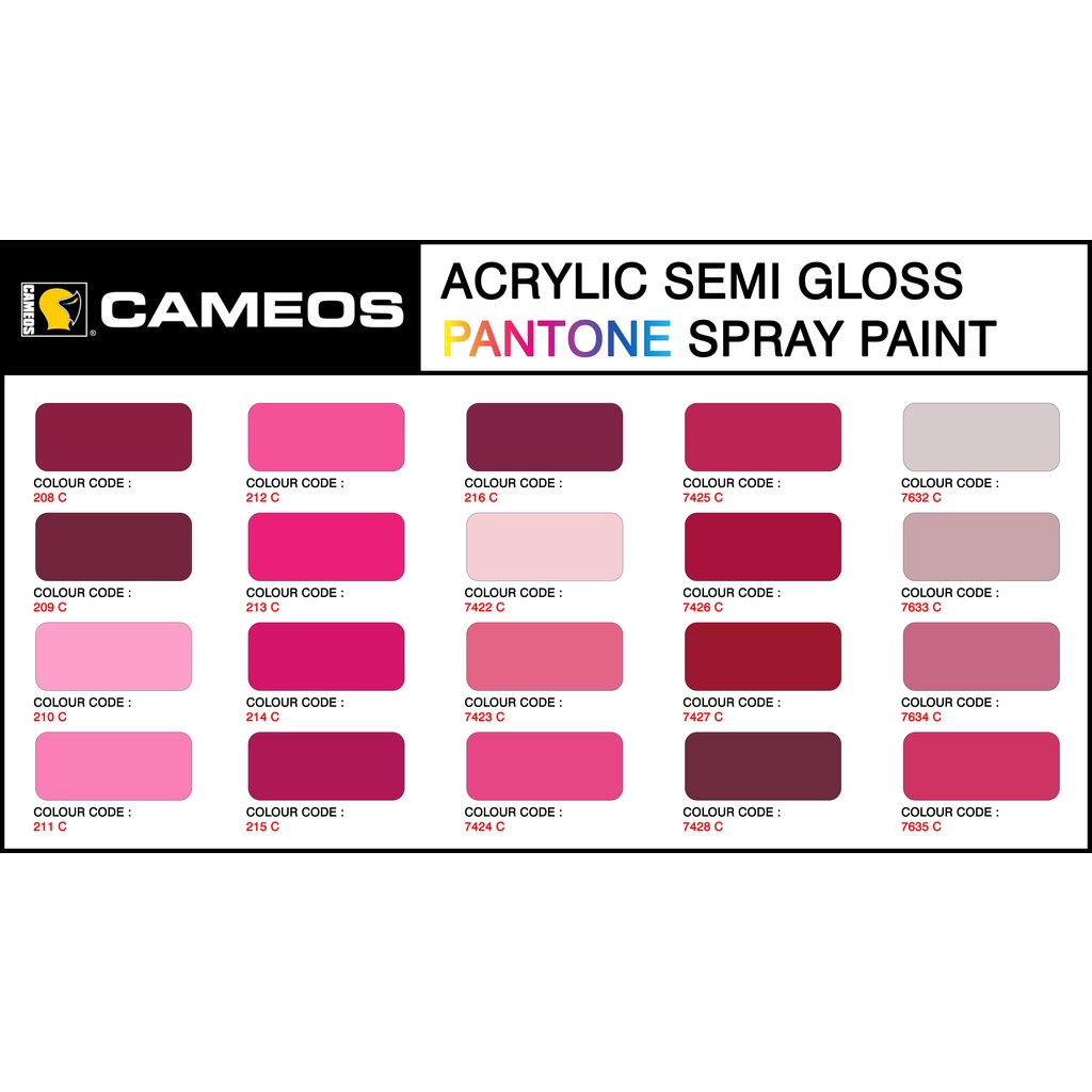 PANTONE Color P16 - Aerosol Spray Paint - CAMEOS 400ML/Bottle | Shopee ...
