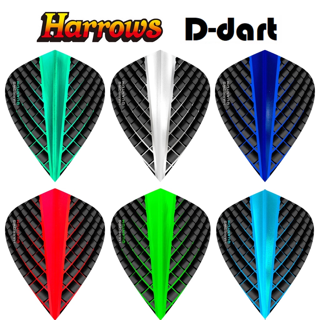 Harrows Dart Flights - KITE 100 Micron 3D Effect Quantum Dart Flights ...