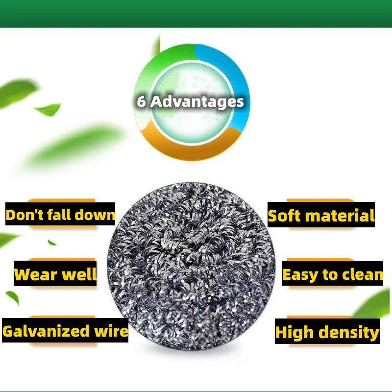 Stainless Steel Cleaning Ball Brushes Dishwashing Sponges With Wire ...