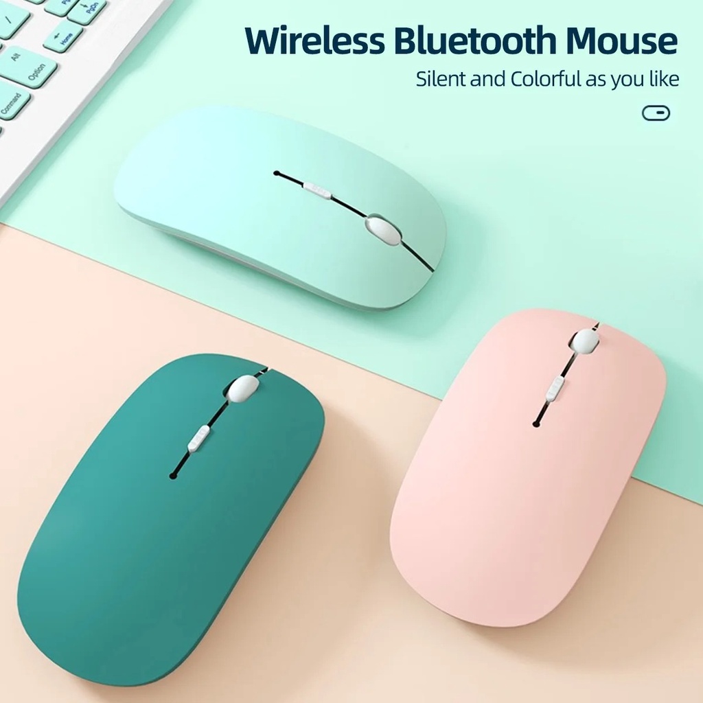 Tetikus Bluetooth Mouse Rechargeable Dual Mode Silent Wireless Mouse 2 ...