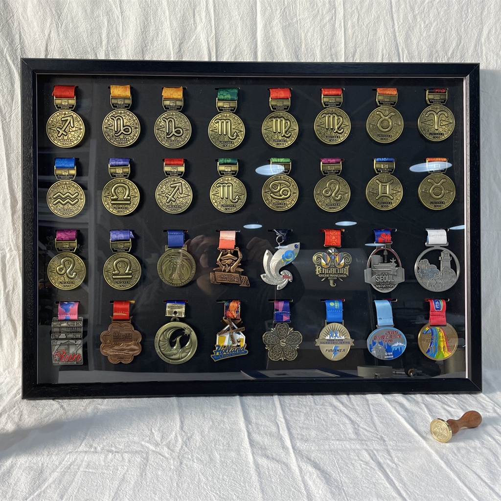 Marathon Medal Display Stand Wall Hanging keep Balance Car Gold Medal ...