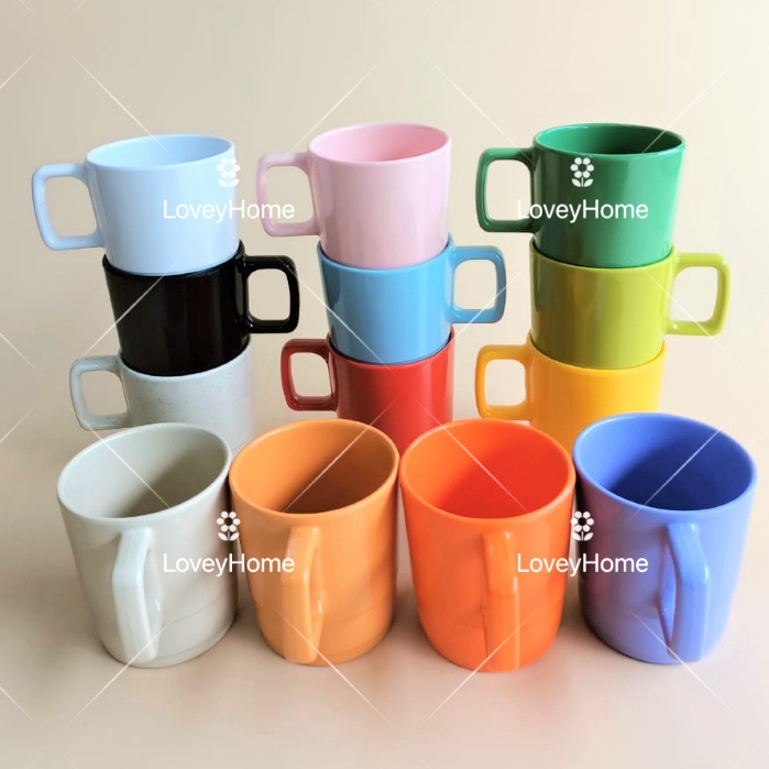 🔥 300ml Melamine Color Drinking Mug (H583) Tumbler Cawan Air Jus Kopi ...
