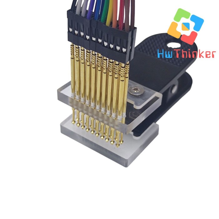 Probe Clip Tool Test PCB IC Programming Clamp Pogo Pin 2.54mm Double ...