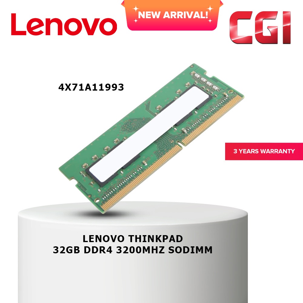 Lenovo ThinkPad 32GB DDR4 3200MHz SoDIMM Memory - 4X71A11993 | Shopee ...