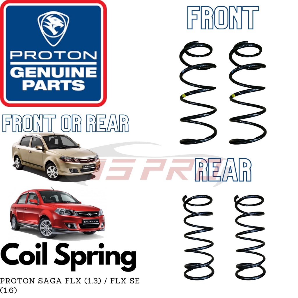 Proton Saga Blm FLX Genuine Coil Spring Suspension Gandung Front Depan ...