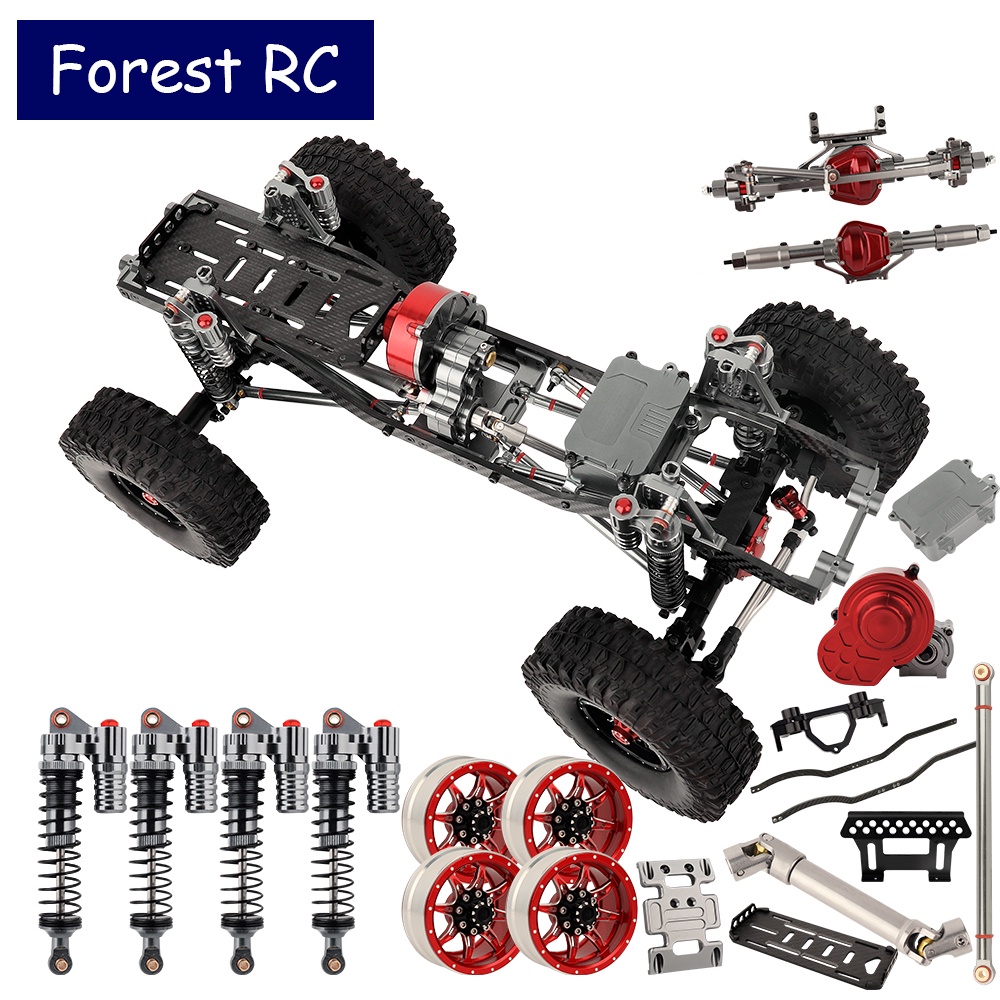 DIY 1/10 RC Toys Car Crawler DIY Refit Metal Chassis Kit 313mm 12.3" Wheelbase with Metal ...