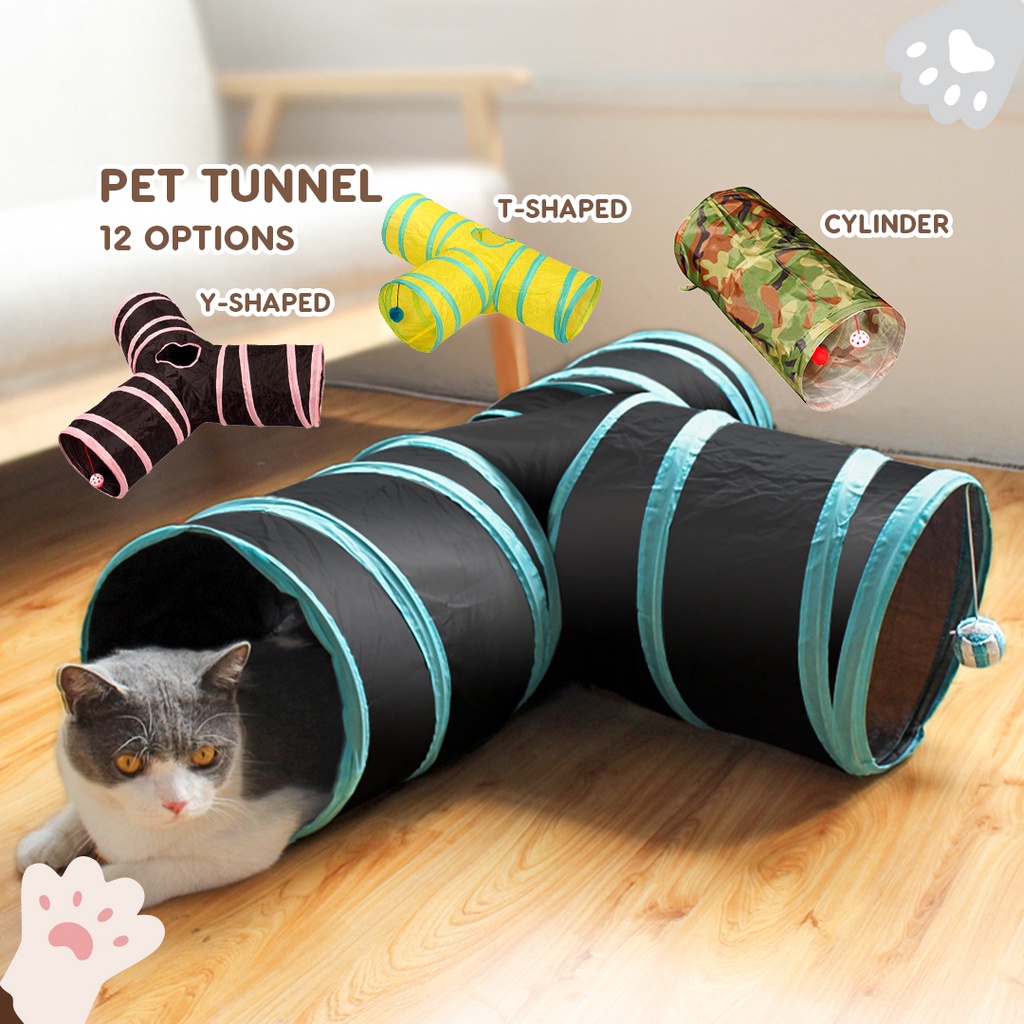 Terowong Haiwan Pet Collapsible Tunnel Crinkly Sounds Agility Train ...