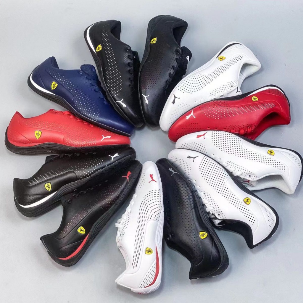 P PM Summer F1 Ferrari Co-Branded Racing Shoes Men's Low-Top Casual ...