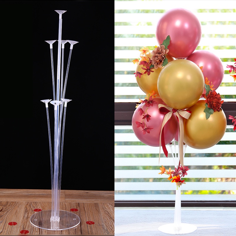 1set Latex Balloon Holder Balloons Stand Column Metallic Balloons Baby ...