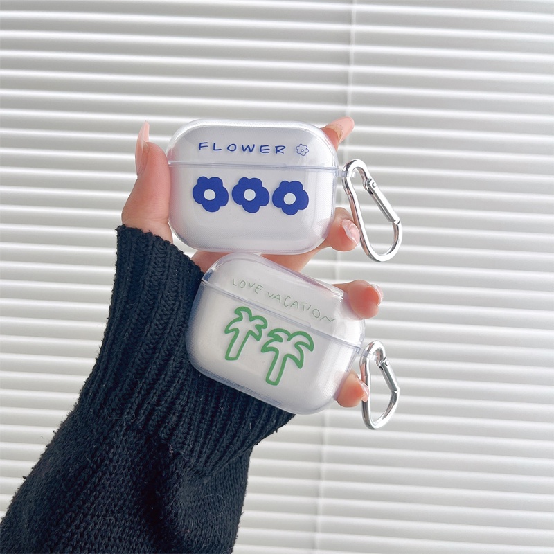 Cute Clear Case for AirPods Couple Cartoon Soft Korea Ins With Buckle ...