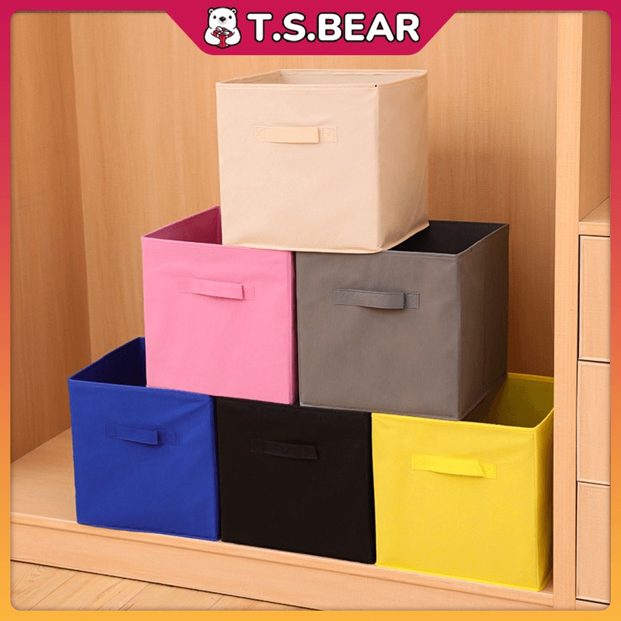 Foldable Storage Box Home Office Bedroom Cosmetics Organiser Toy ...