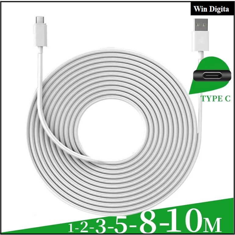 3m/5m/10m Mijia Camera Super Long USB Type C Charging Cable Extra Long ...
