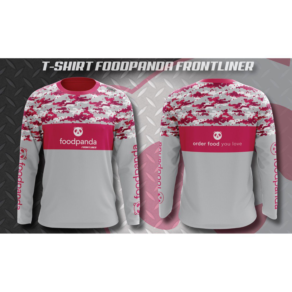 ready stock food panda p-hailing t-shirt frontliner sublimation3d ...