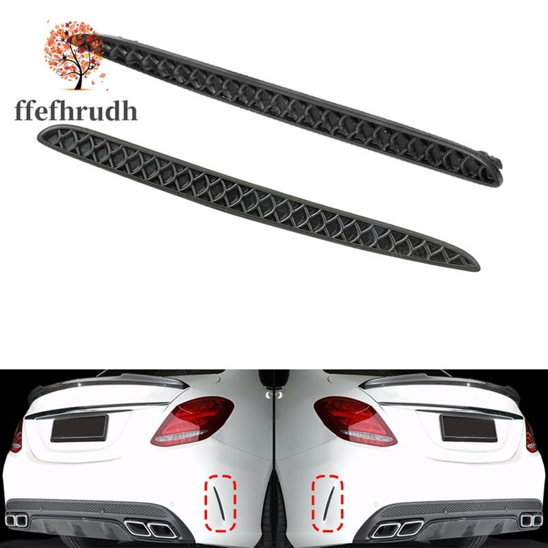1 Pair Rear Bumper L+R Side Cover Cap Honeycomb Grill 2058850053 ...