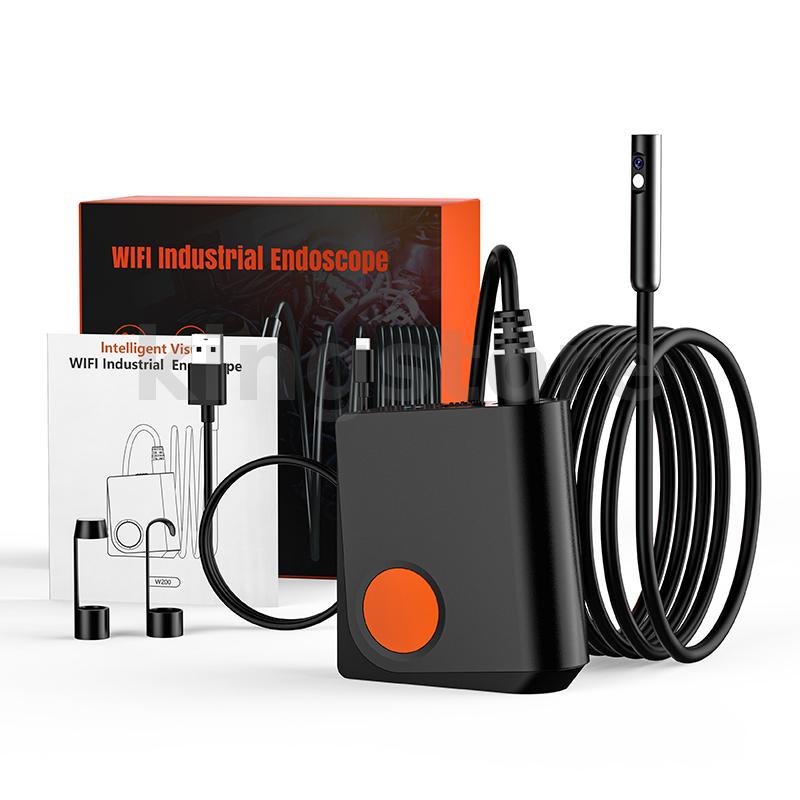 ANESOK W200 8mm Dual Lens 2K Wifi Wireless Endoscope Inspection Camera ...