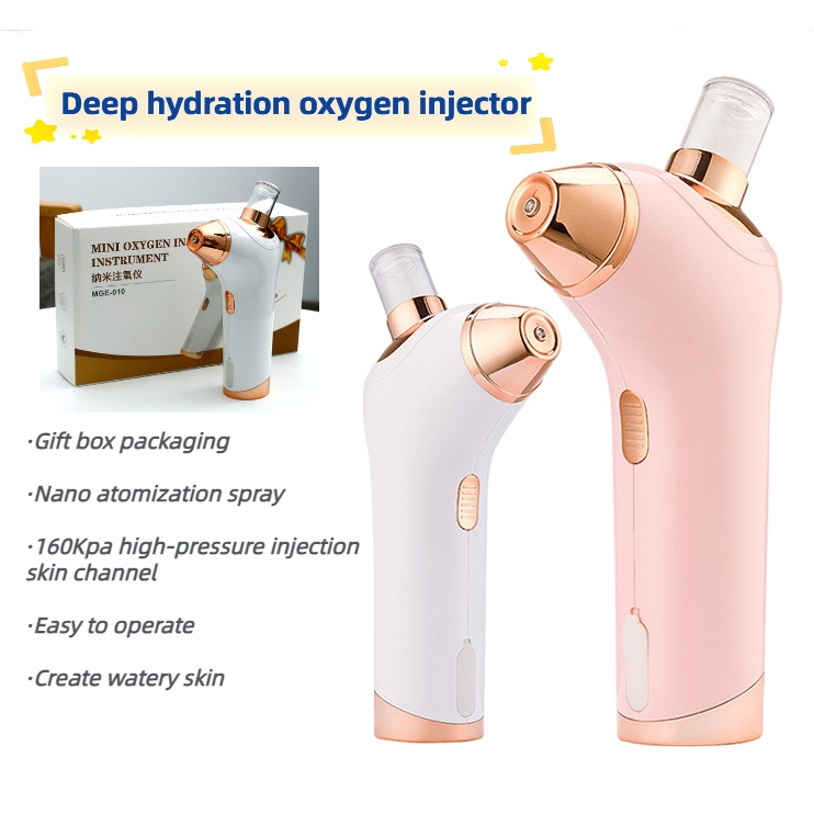 High-pressure Handheld Oxygen Injector Spray Hydration Instrument Nano-spray Facial Moisturizing ...