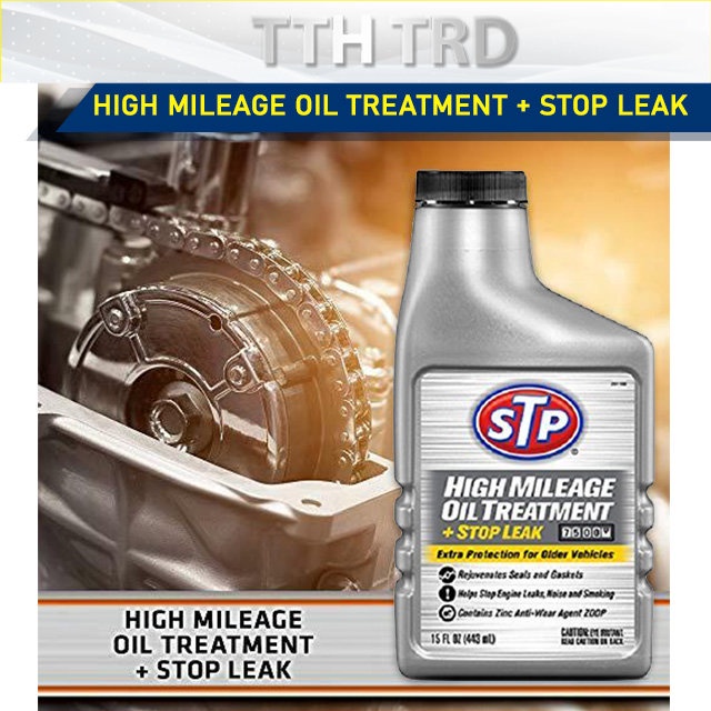 STP High Mileage Oil Treatment, Formula for Cars & Truck, Stop Leak ...