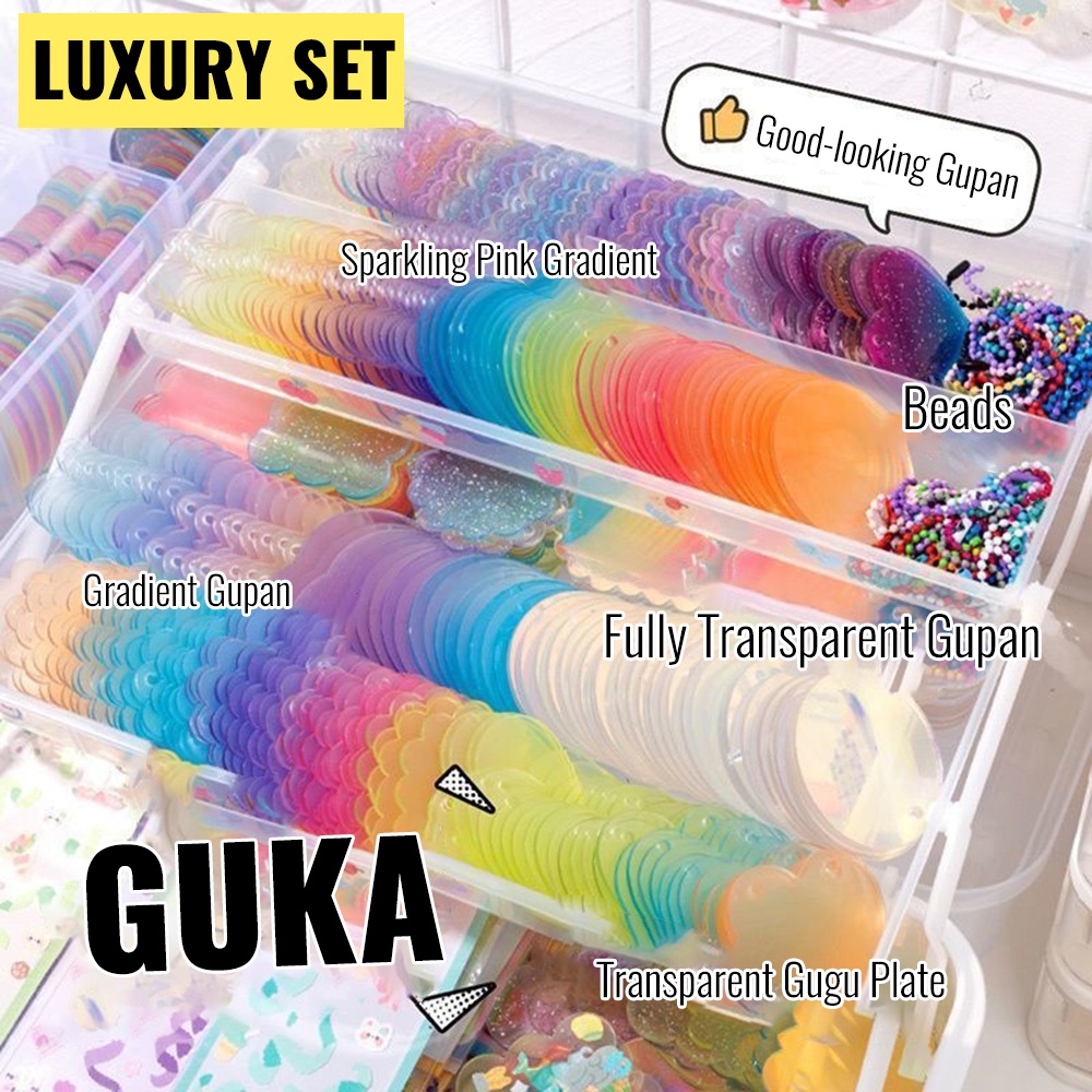 DIY Goo Card Set Storage Box Hand Account Sticker Goo Card Sticker Goo ...