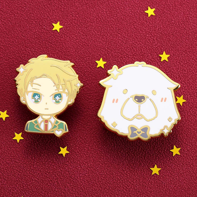 Anime SPY FAMILY Hard Enamel Pin Brooch Cute Anya Yor Loid Forger ...