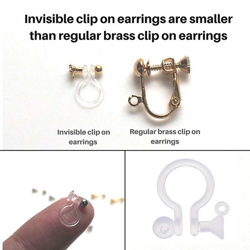 Invisible clip on earrings store