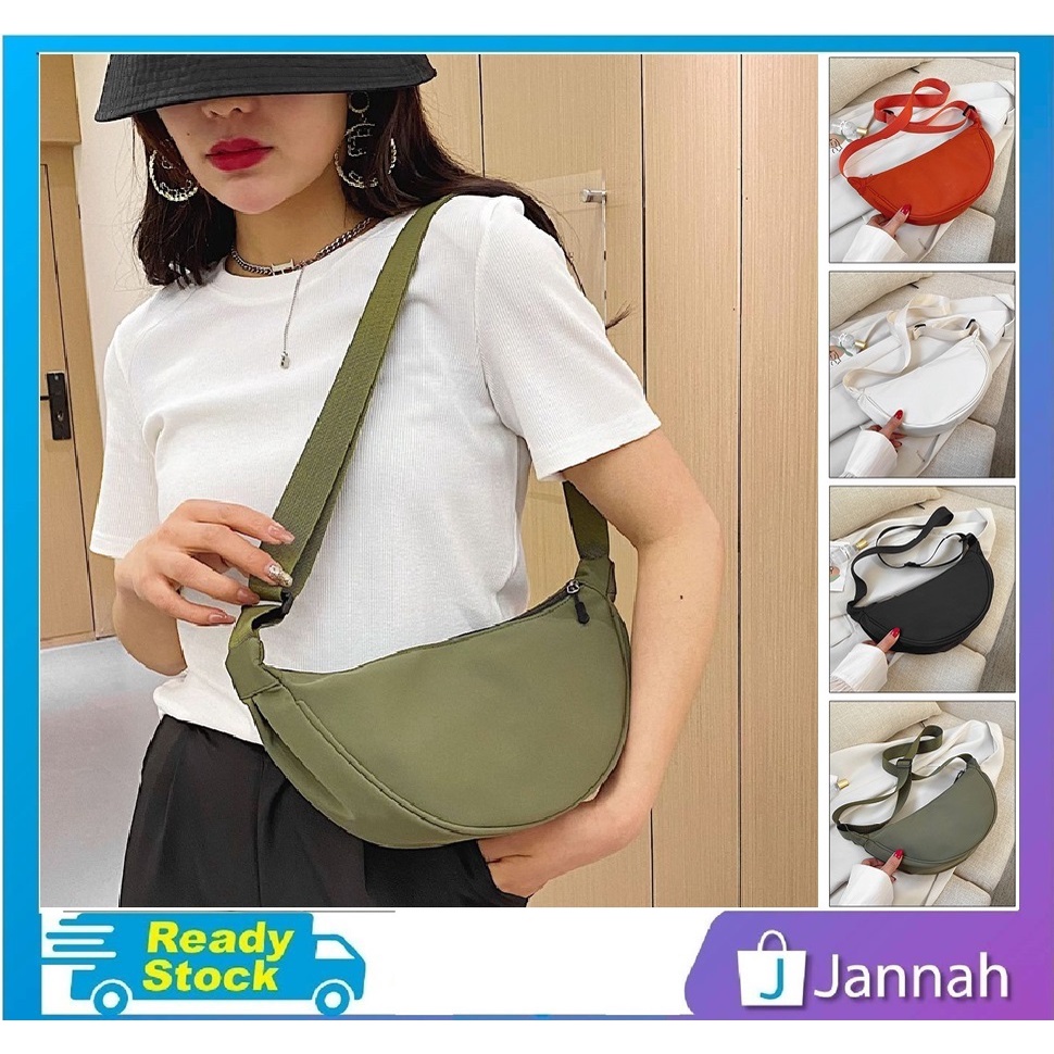 Jannah Beg Tangan Wanita Beg Bahu Jinjing Silang (Moon Sling Travel ...